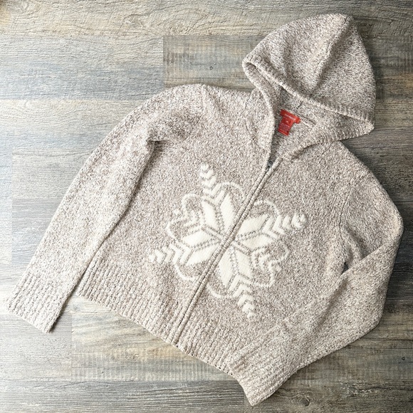 Sundance | Sweaters | Sundance Tan White Snowflake Lambs Wool Alpaca ...